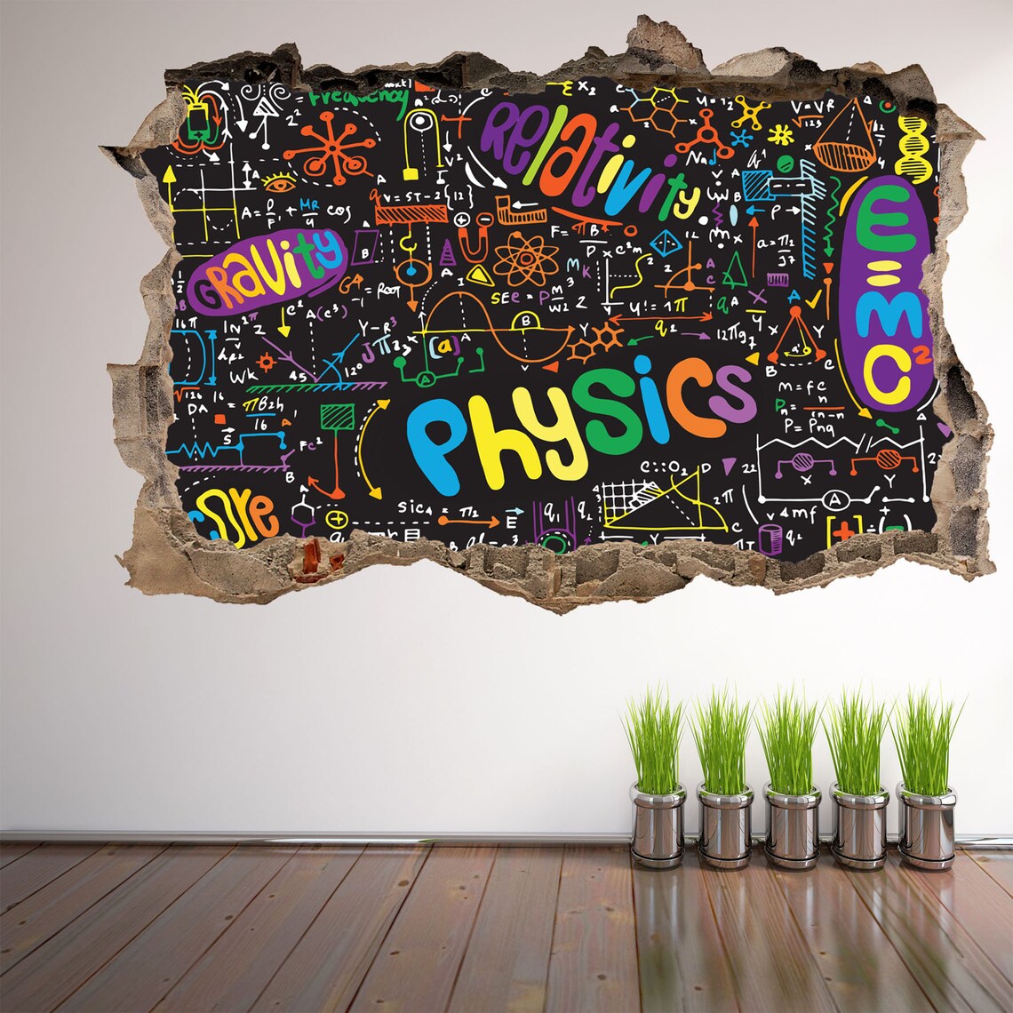 Math Physics Scientific Formula Wall Decal Sticker Mural Poster Print ...