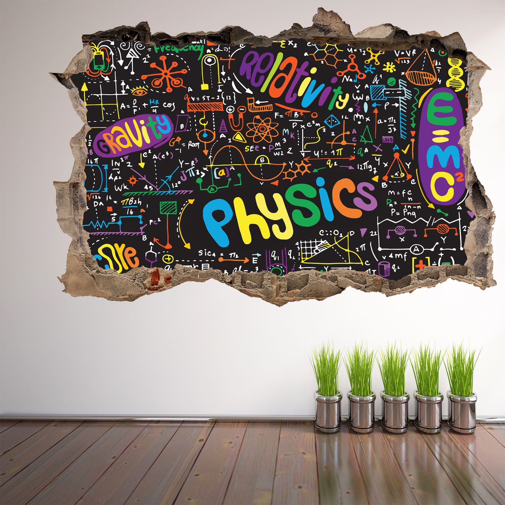 Math Physics Scientific Formula Wall Decal Sticker Mural - Etsy UK