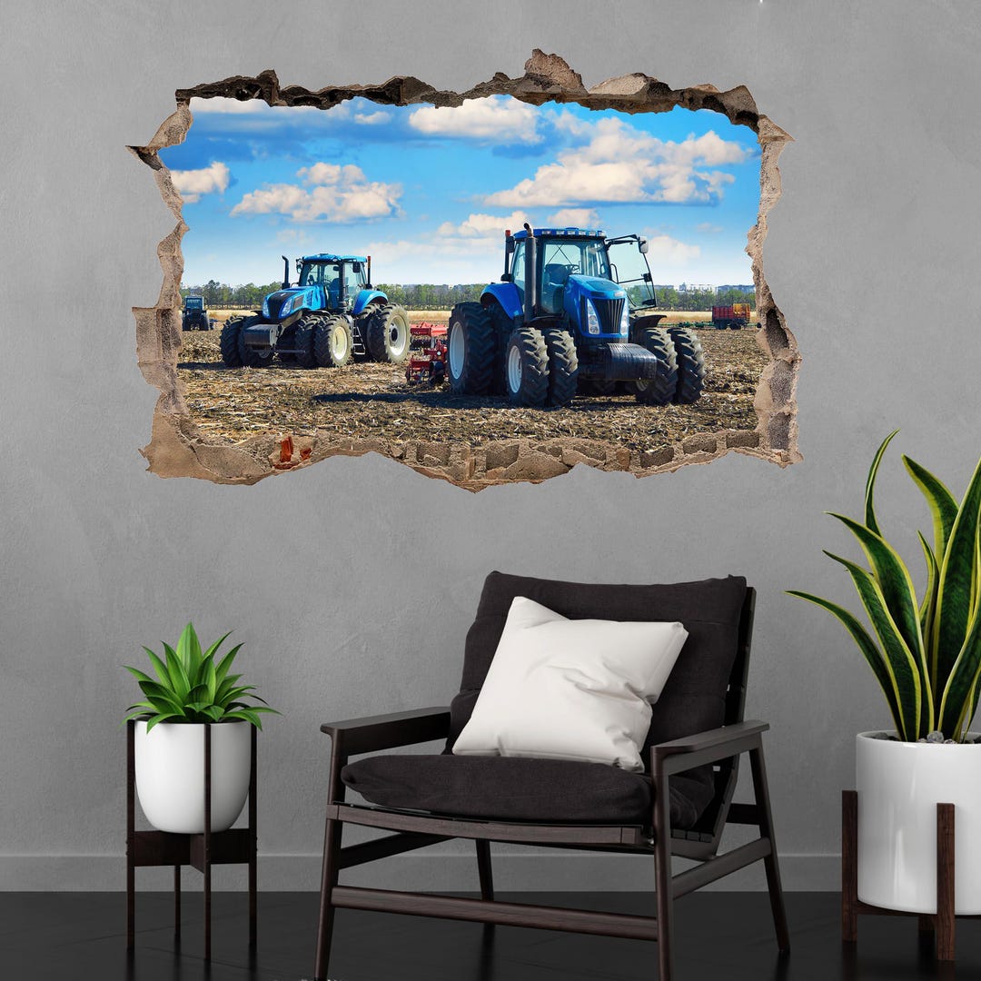 Tractor Wall Sticker Mural Decal Poster Print Art Home Farm Decor ...