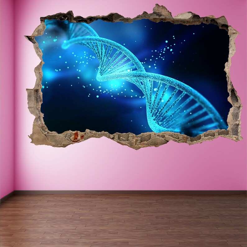 DNA Structure Wall Decal Sticker Mural Poster Print Art - Etsy