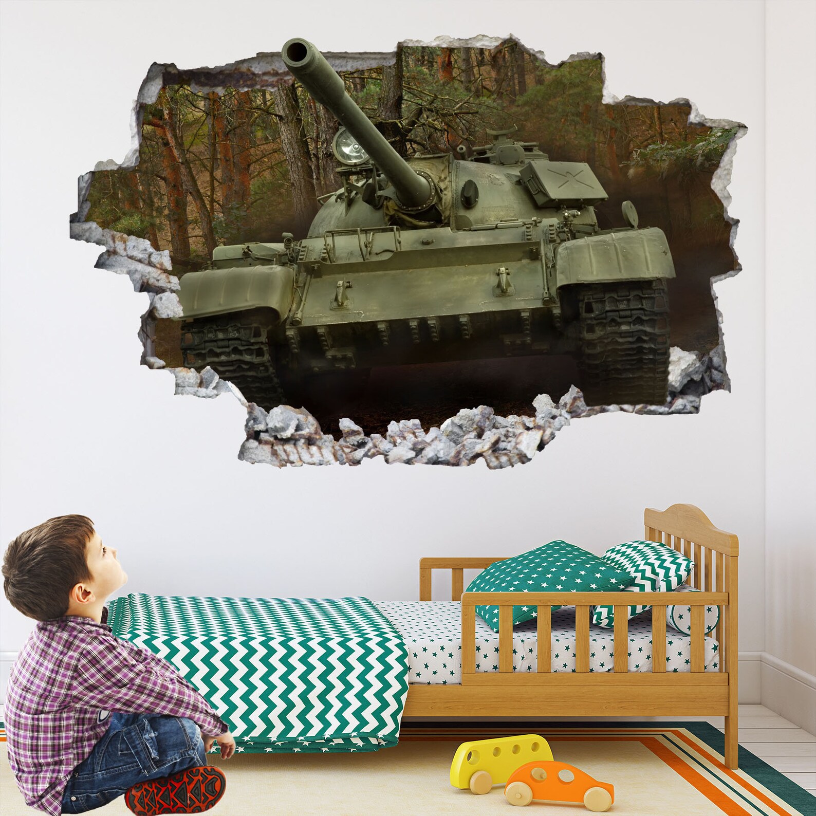 Army Battle War Tank Military Wall Sticker Mural Decal Print | Etsy