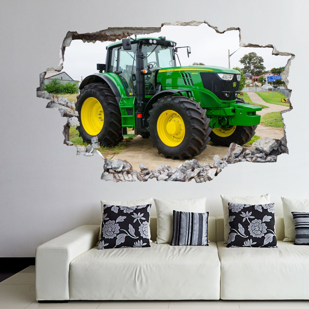Modern Tractor Wall Decal Sticker Mural Poster Print Art Home Farm ...