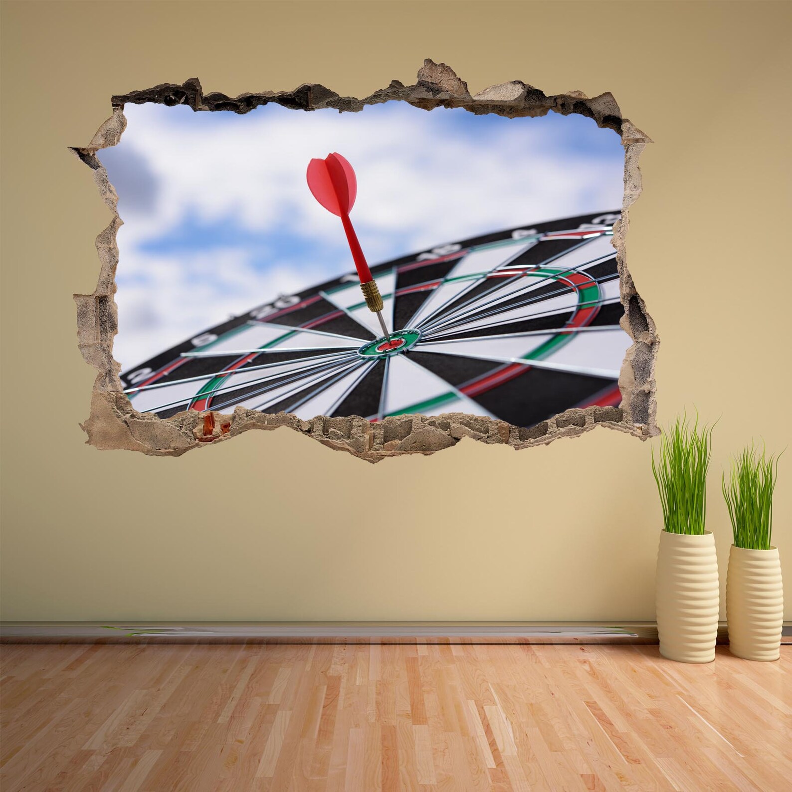 Darts Board Arrows Wall Decal Sticker Mural Poster Print Art Home ...