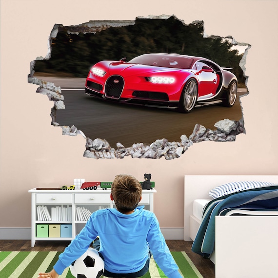 Supercar Sports Car Wall Decal Sticker Mural Poster Print Art | Etsy