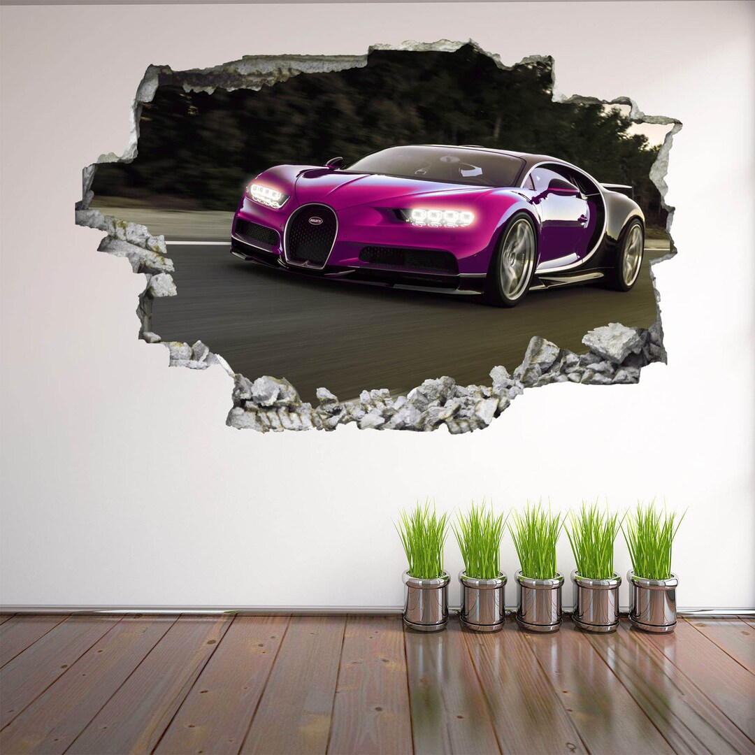 Supercar Sports Car Wall Decal Sticker Mural Poster Print Art Kids ...