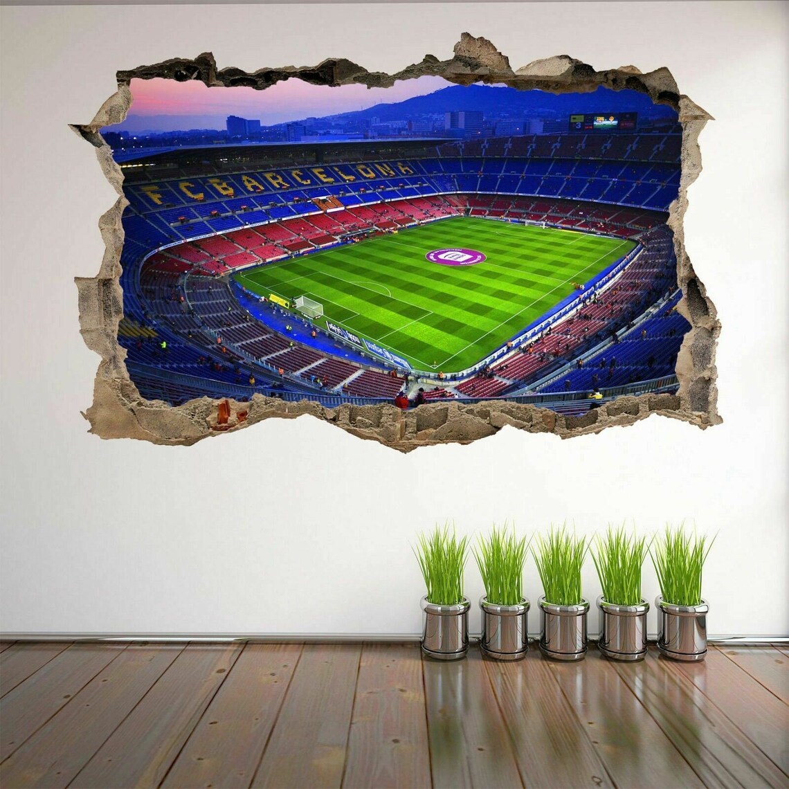 Barcelona Nou Camp Barca Football Stadium Wall Decal Sticker - Etsy UK