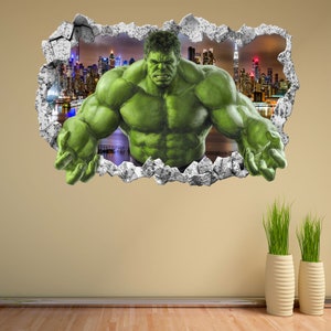 Hulk Superhero Wall Decal Sticker Mural Poster Print Art Home Office ...