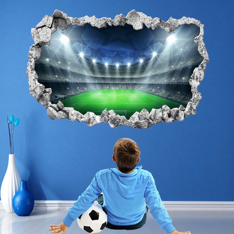 Football Stadium Lights Arena Wall Decal Sticker Mural Print | Etsy