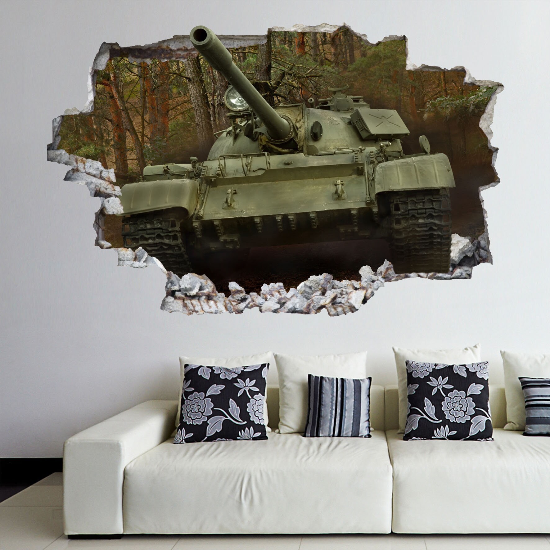 Army Battle War Tank Military Wall Sticker Mural Decal Print - Etsy UK