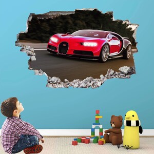 Supercar Sports Car Wall Decal Sticker Mural Poster Print Art Kids ...