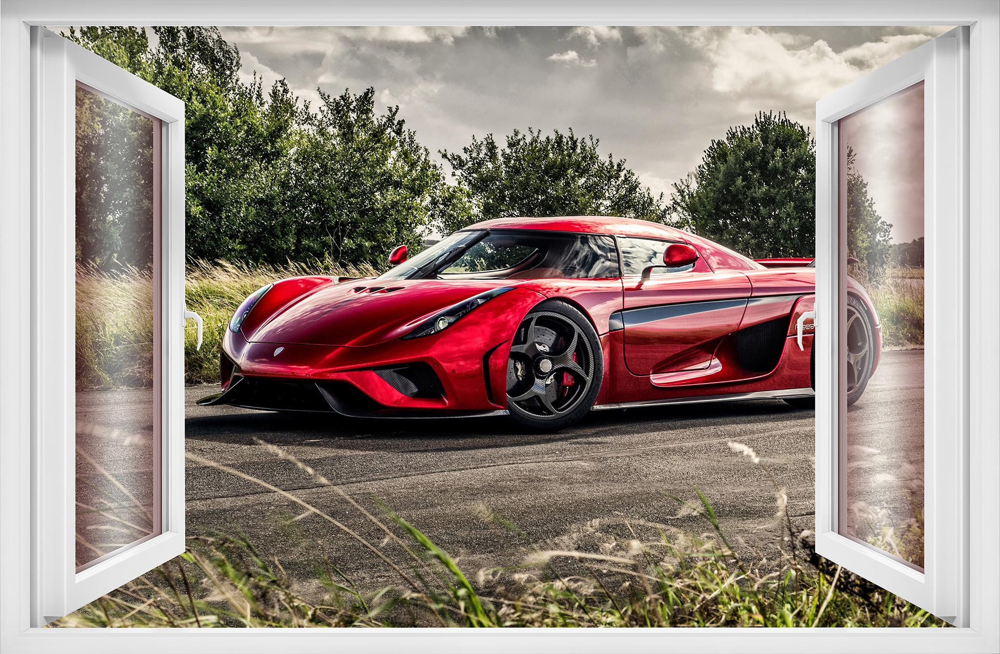 Koenigsegg Supercar Sports Car Wall Sticker Mural Decal Poster Print ...
