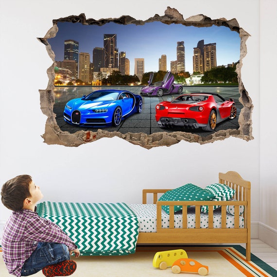 Super Sports Cars Supercar Wall Stickers Mural Decal Print Art | Etsy