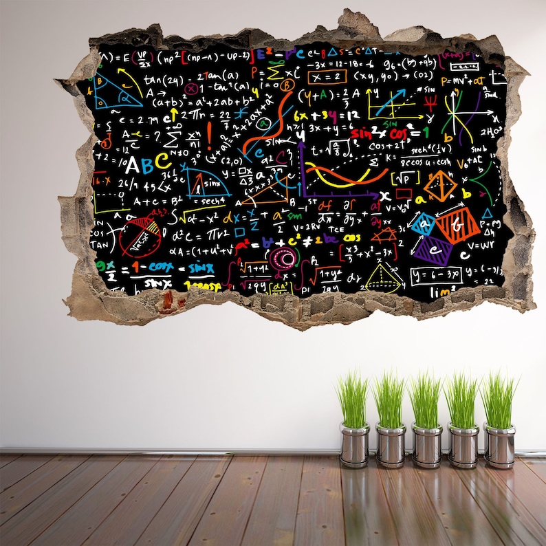 Mathematics Maths Formulas Wall Decal Sticker Mural Poster Print Art ...