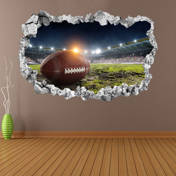 Rugby Ball Stadium Sport Wall Sticker Mural Decal Print Art - Etsy