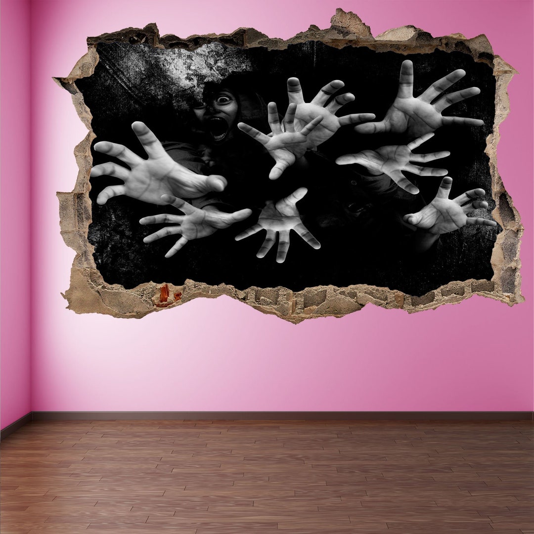 Scary Hands Halloween Horror Wall Decal Sticker Mural Poster Print Art ...