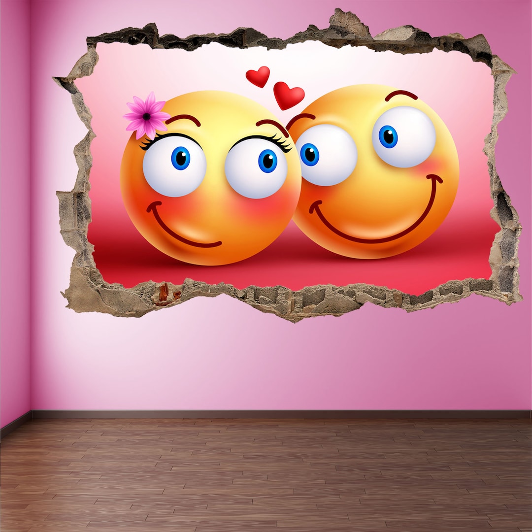 Emoji Wall Decal Sticker Mural Poster Print Art Home Kids Girls Bedroom ...