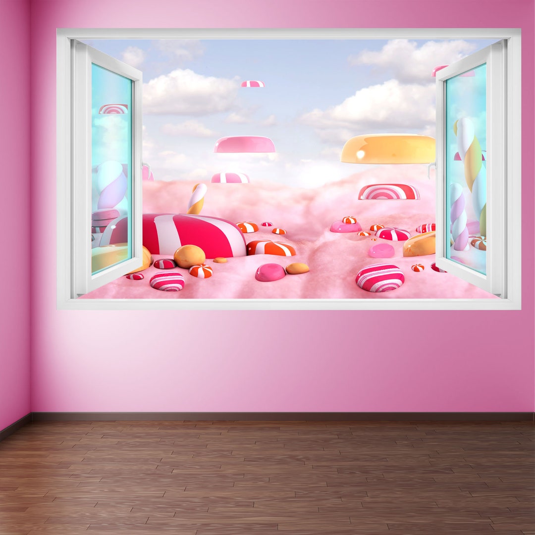 Candy Land Wall Decal Sticker Mural Poster Print Art Cafe Shop Home ...