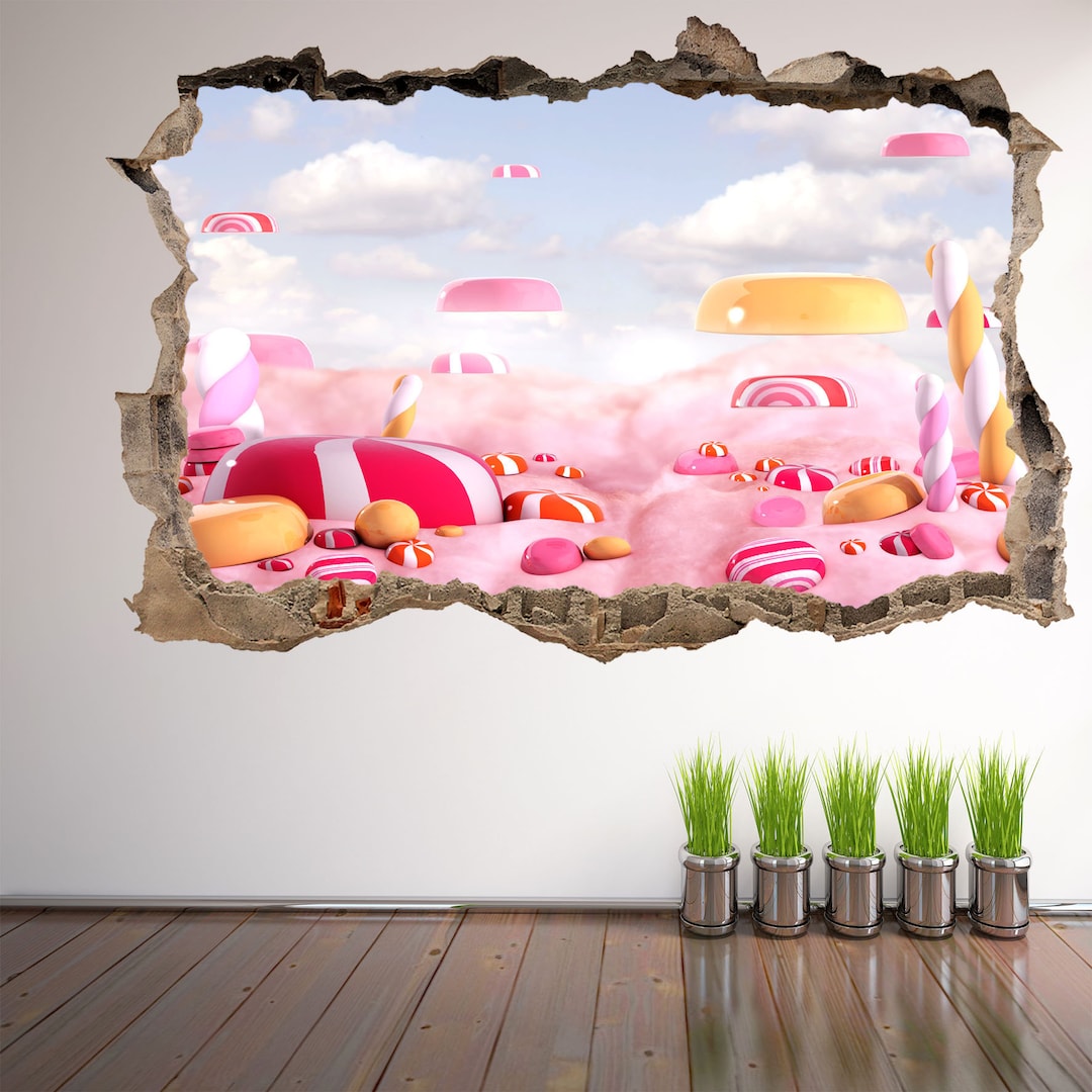 Candy Land Wall Decal Sticker Mural Poster Print Art Cafe Shop Home ...