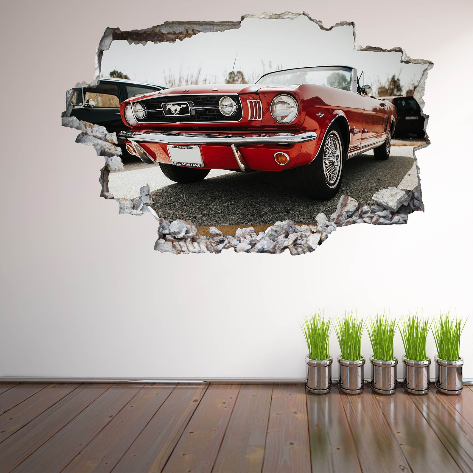 Mustang Muscle Car Wall Stickers Mural Decal Poster Print Art - Etsy UK