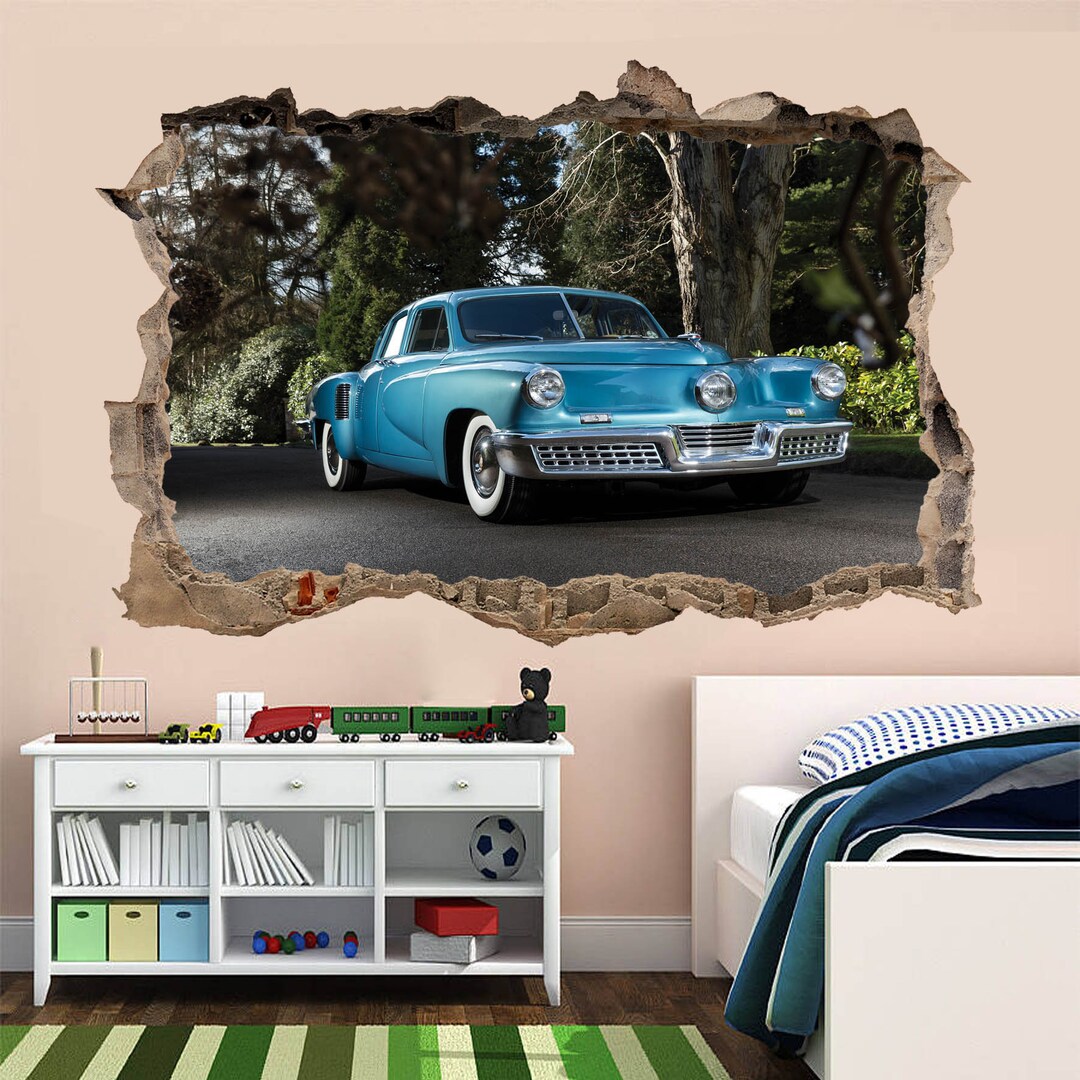 Old Classic Vintage Retro Car Wall Sticker Mural Decal Poster Print Art ...