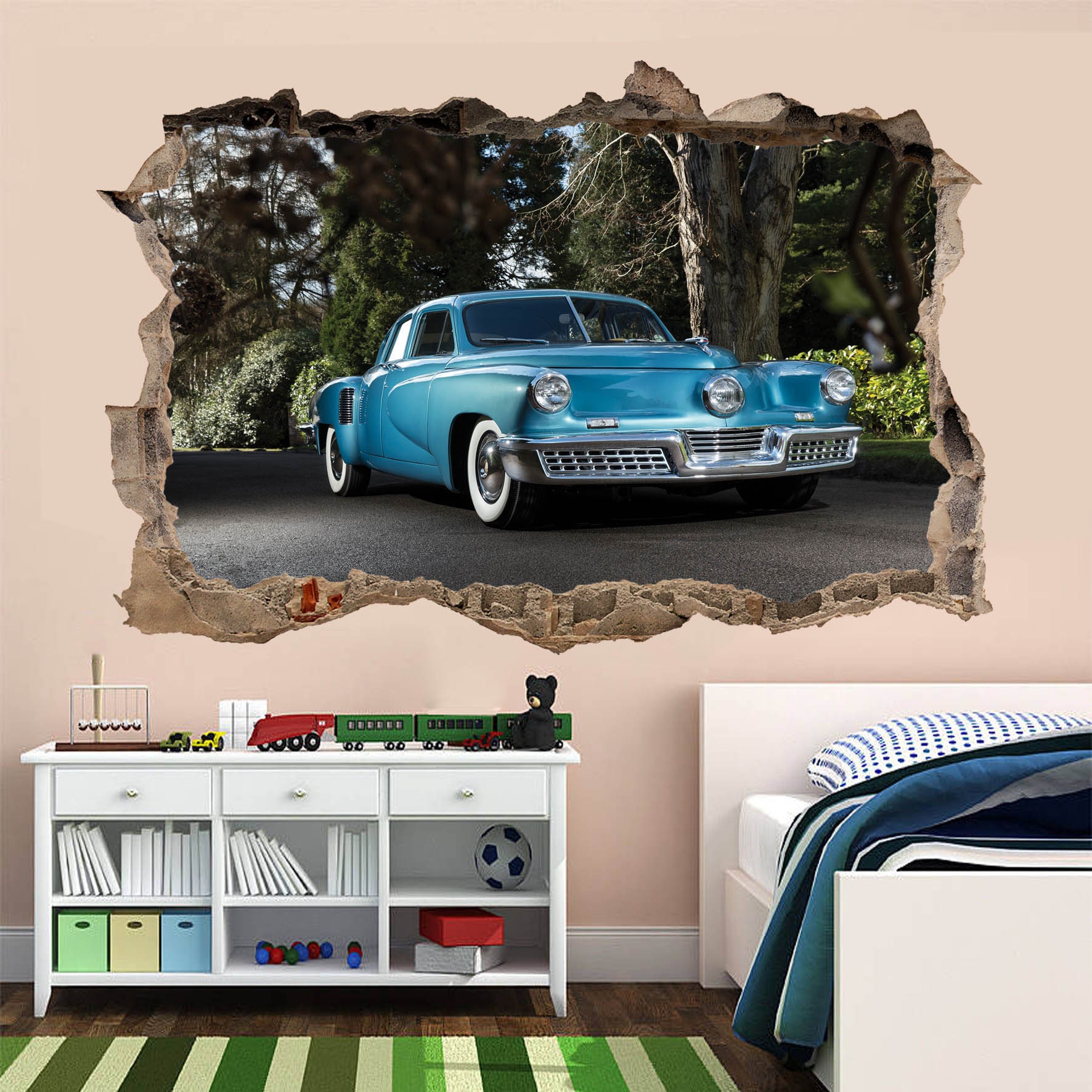 Old Classic Vintage Retro Car Wall Sticker Mural Decal Poster Print Art ...