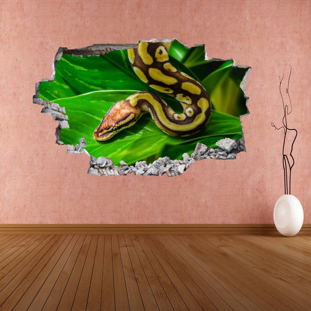 Python Snake Wild Tropical Animal Wall Decal Sticker Mural Poster Print ...