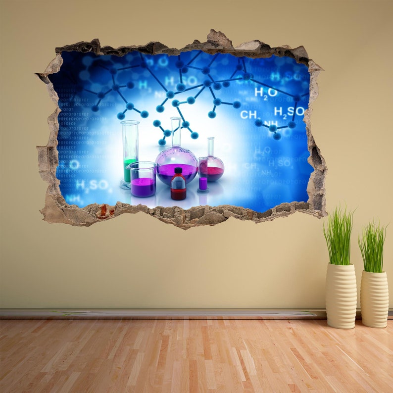Chemistry Elements Test Tubes Wall Decal Sticker Mural Poster - Etsy