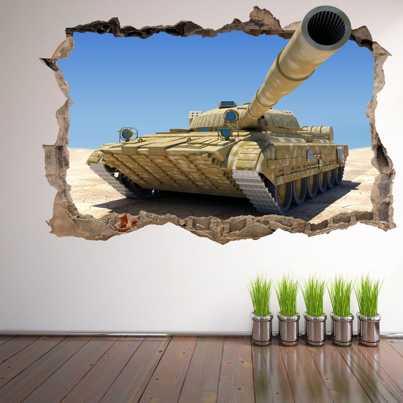 Tank Wall Decal Sticker Mural Poster Print Art Home Decor EB29 | Etsy