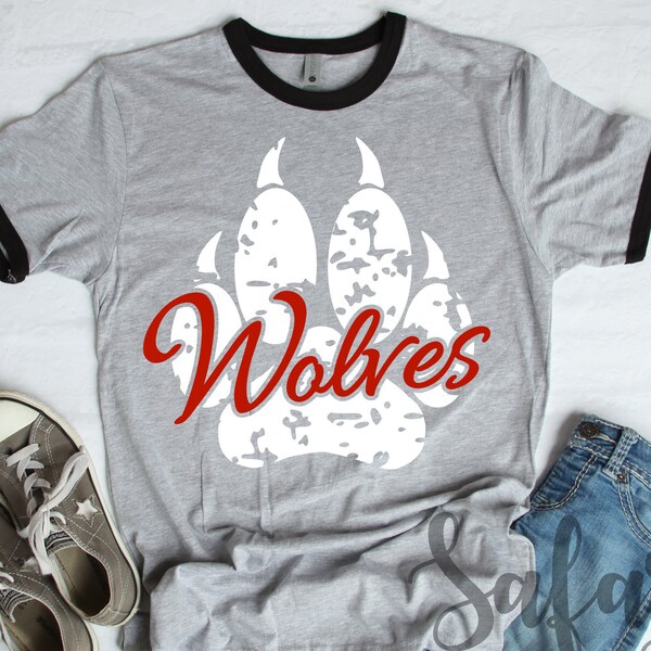 Wolf Paw Print - Etsy