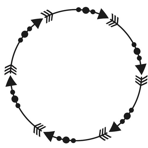 Arrow Circle Frame SVG Arrow Wreath Svg Cut File Circle - Etsy
