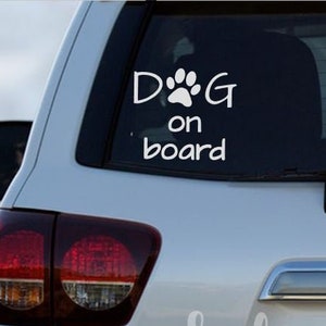 Dog on Board Svg, Dog Svg, Dog Car Decals, Car Decal Svg, Cricut Svg ...