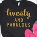 Twenty and Fabulous svg 20th Birthday svg Birthday | Etsy