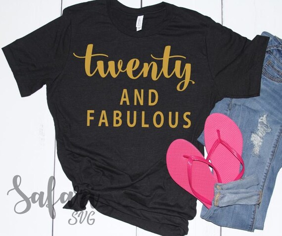 Twenty and Fabulous Svg 20th Birthday Svg Birthday - Etsy