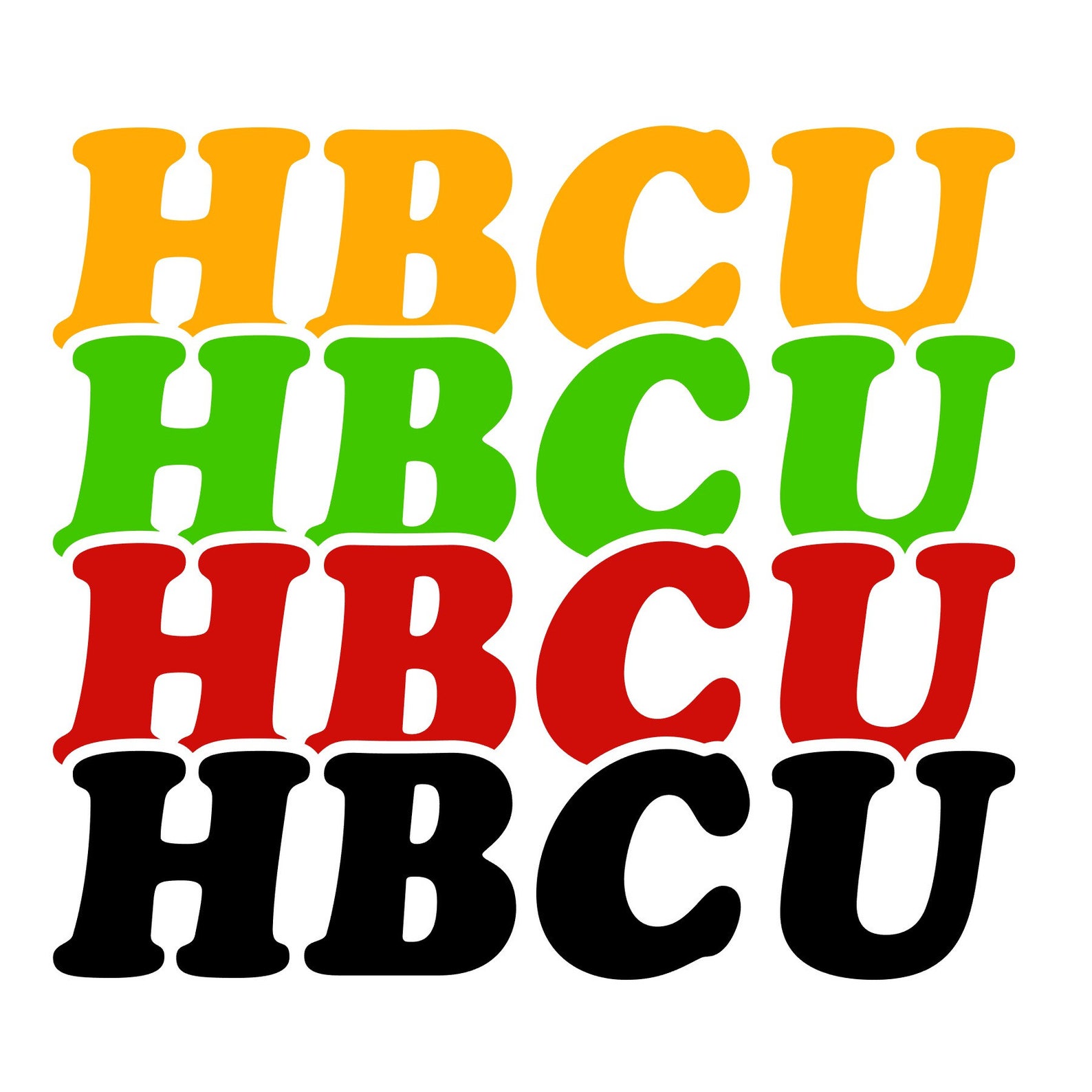 HBCU Svg HBCU Stacked Svg Black College Svg African | Etsy