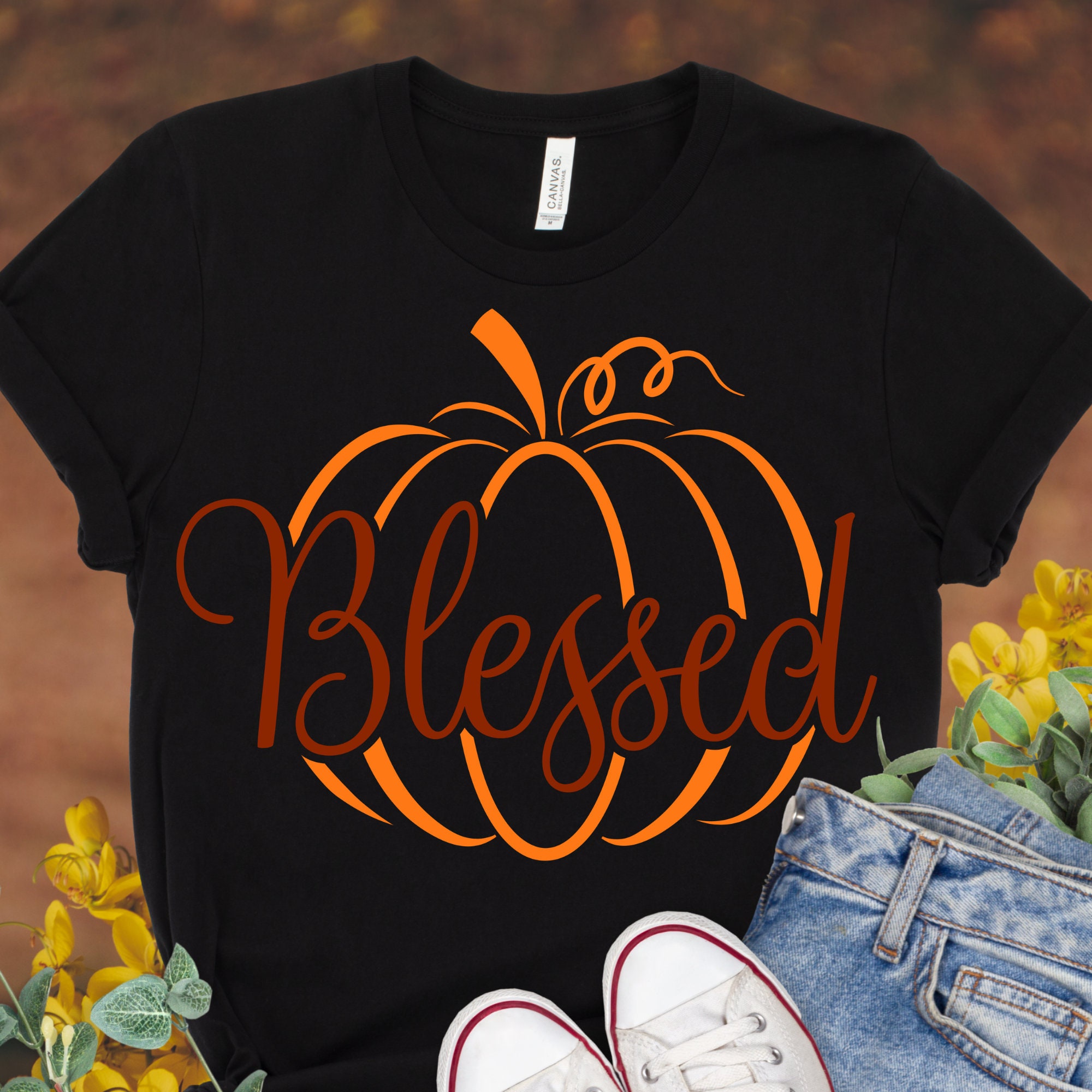 Blessed Pumpkin Fall Svg Cut File Thanksgiving Pumpkin Svg | Etsy