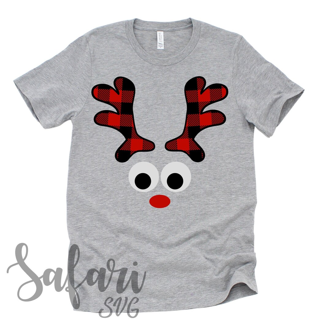 Reno svg Reno nariz roja Rudolph svg Antlers svg Antlers - Etsy México