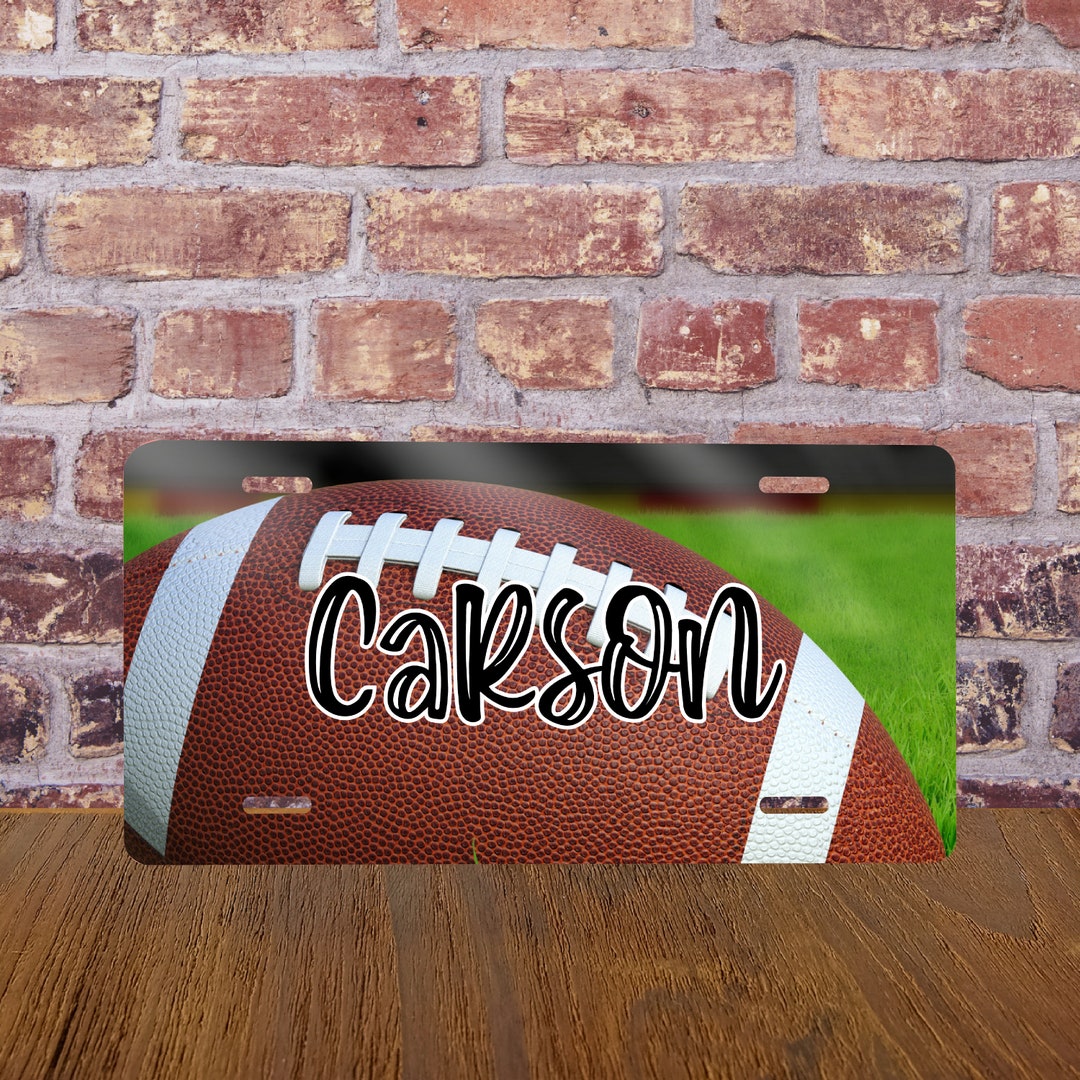 Football License Plate Sublimation Design Template. Digital Download ...