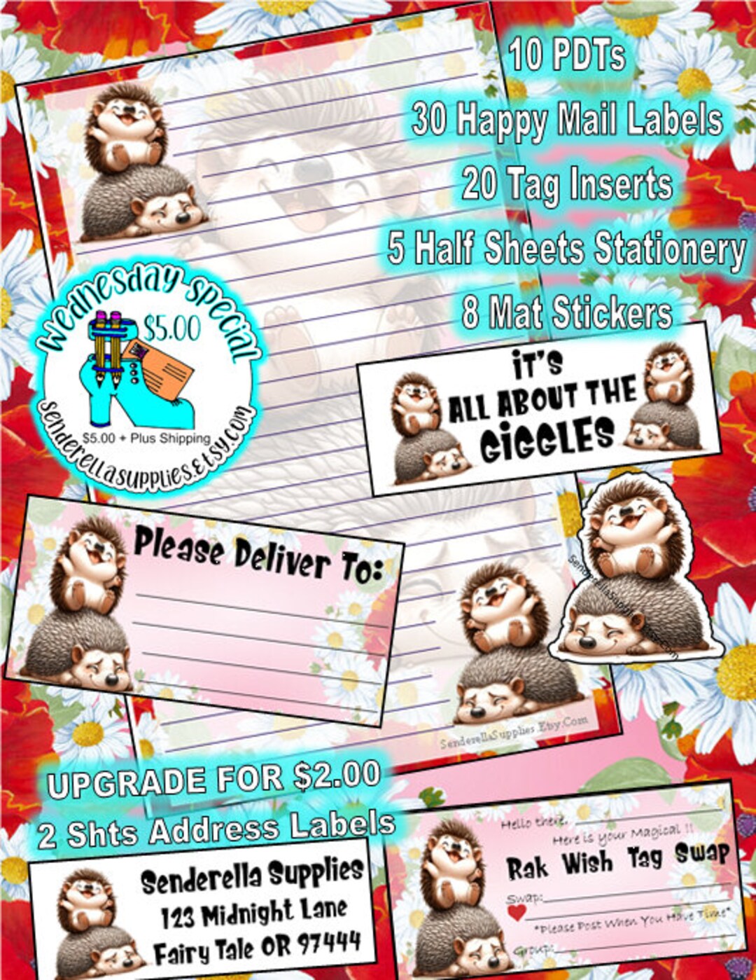 Hedge Hog and Giggles Wednesday Special 1 24 2024 - Etsy