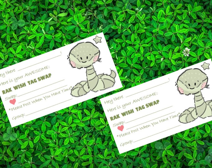 Happy Mail Swap Insert Tag/swap/wish/rak/prize Digital Download - Etsy