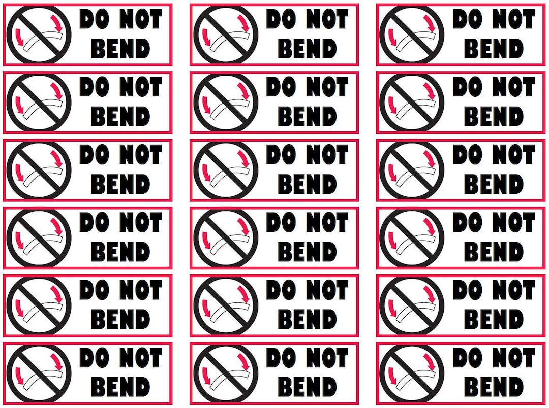 Functional Labels Do Not Bend Labels 30 on a Sheet - Etsy