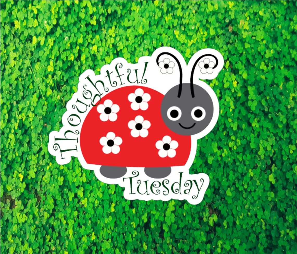 Lady Bug thoughtful Tuesday 24 Stickers - Etsy