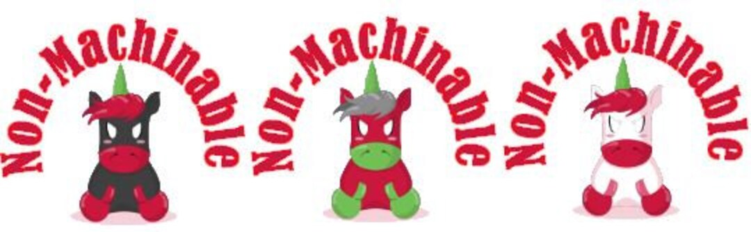Grumpy Unicorn Functional Non Machinable Stickers 30 Stickers in a Set ...