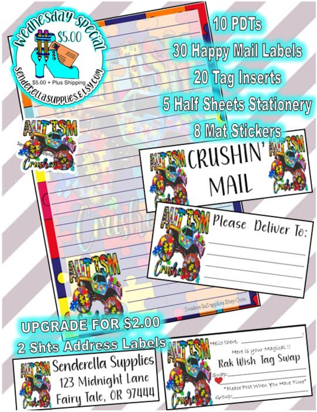 Autism Monster Truck Crushin Wednesday Special 4 17 2024 - Etsy