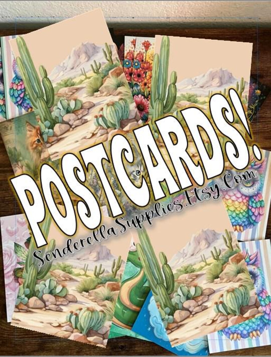 Cactus View Postcard - Etsy