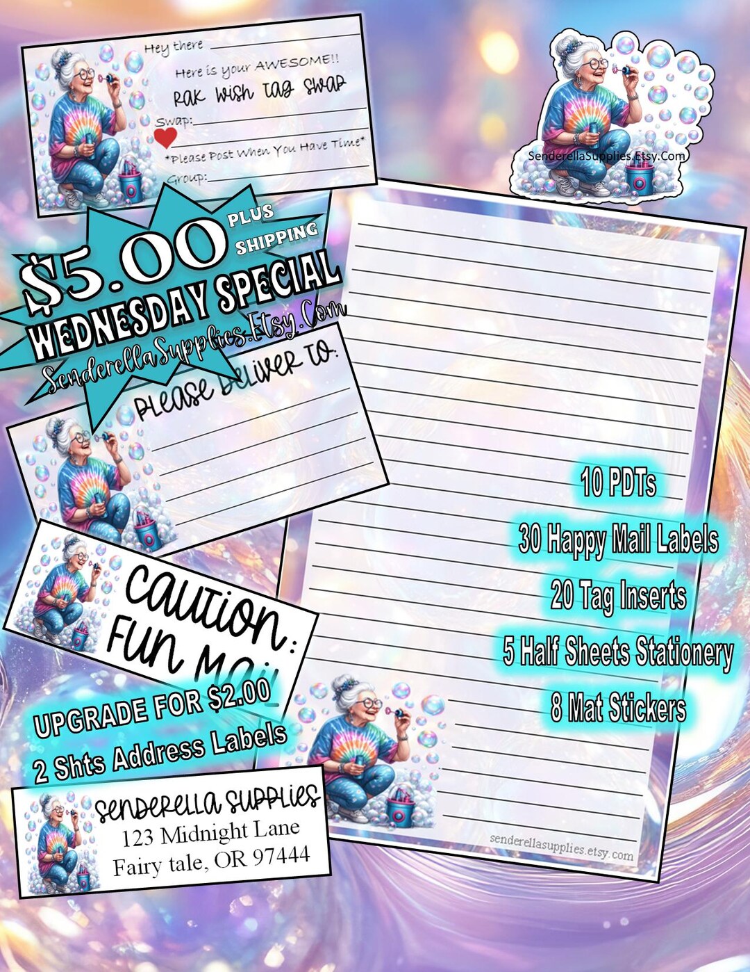 Woman Tye Dye Bubbles 3 12 2025 - Etsy