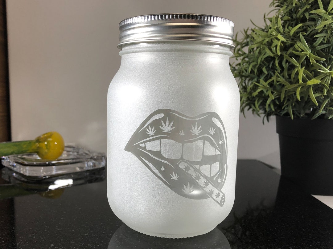 Lips Weed Storage Jar 420 Gift Stoner Gift - Etsy