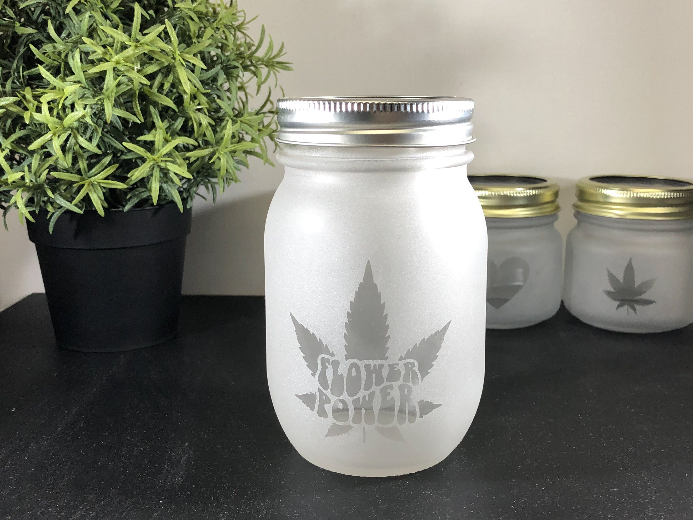 Flower Power Weed Storage Jar - Etsy