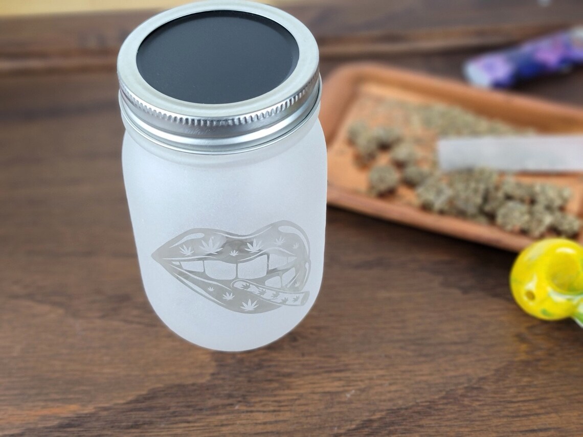 Lips Weed Storage Jar 420 Gift Stoner Gift - Etsy
