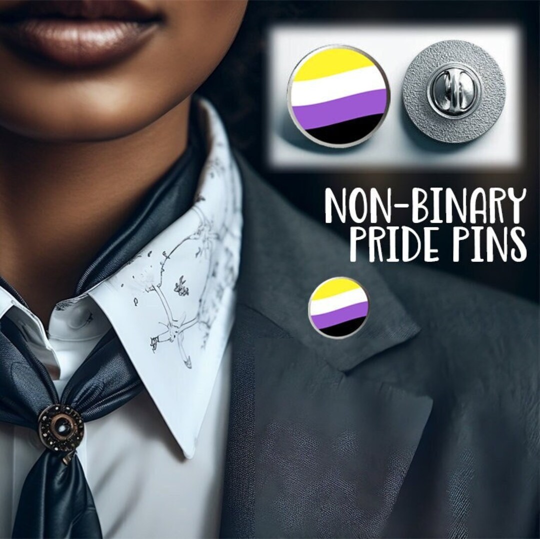Subtle Pride Pin Flags | Non-binary Pride | LGBTQ+ | Diversity ...