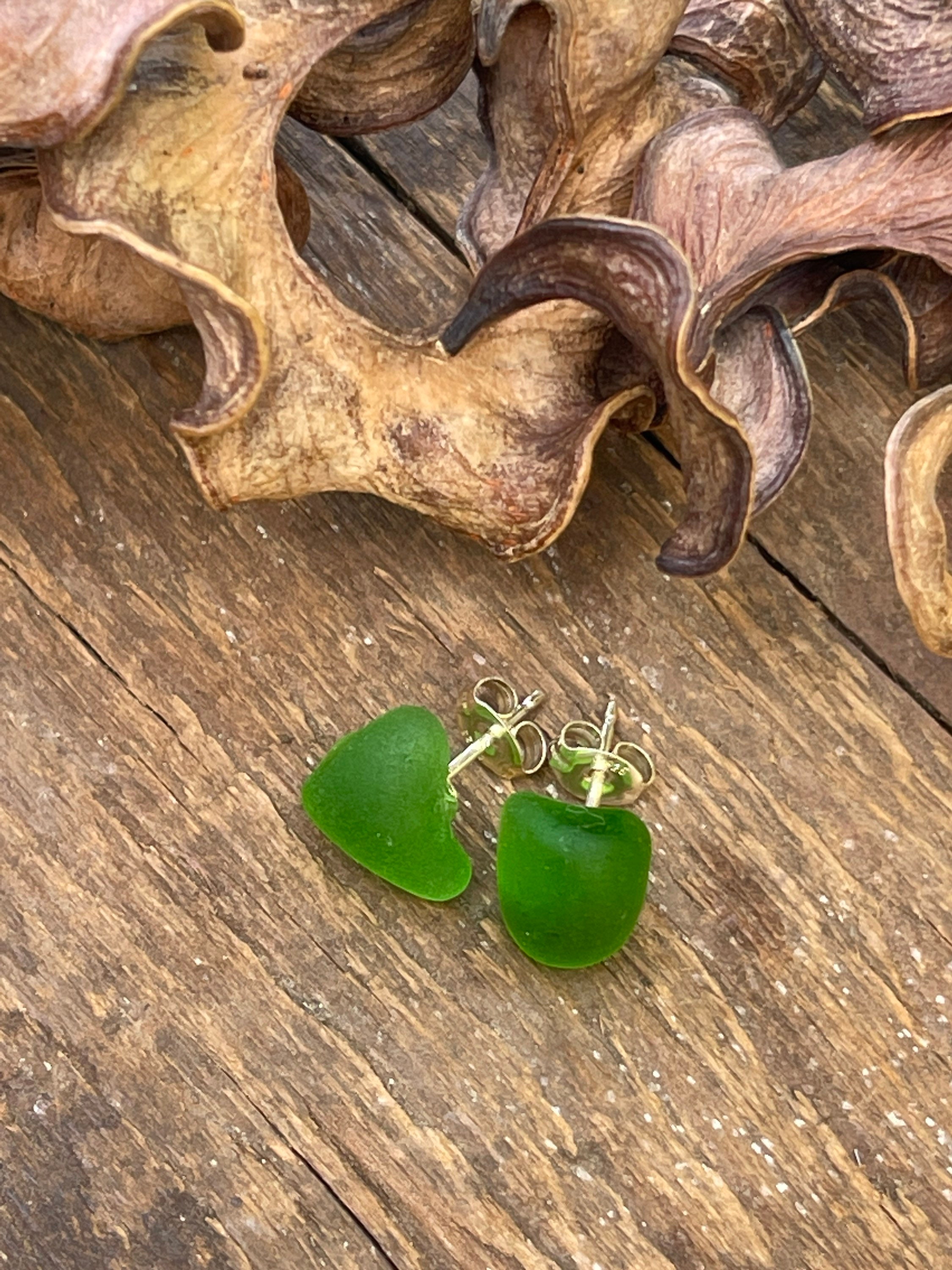 Green Beach Glass Sea Glass Lake Michigan Ts Sterling Etsy